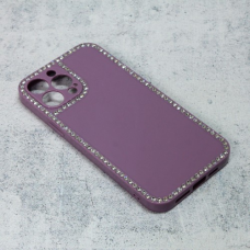 Futrola Frame Cirkon za iPhone 13 Pro Max 6.7 ljubicasta