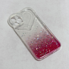 Futrola Heart Glitter za iPhone 12 Pro Max 6.7 pink