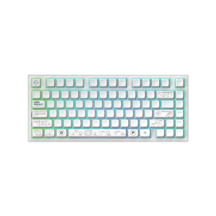 Tastatura Dark Project ALU81A Terra Nova White - US