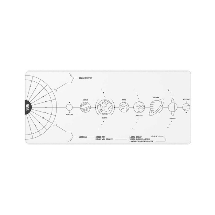 Podloga Dark Project Terra Nova XL Gaming Mousepad - White