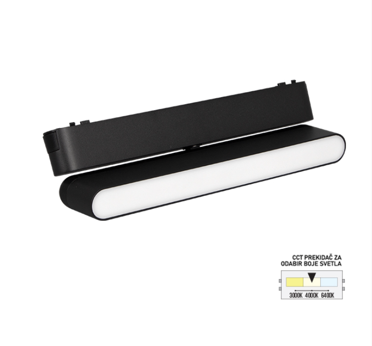 LED MAGNETNA SVETILJKA CCT ULTRA SLIM FMS1101-12 BK FORMA