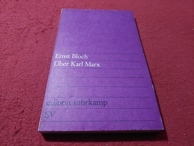 Ernst Bloch: Über Karl Marx TOP