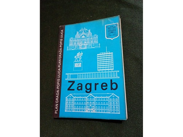 Zagreb Plan grada popis ulica 1969g
