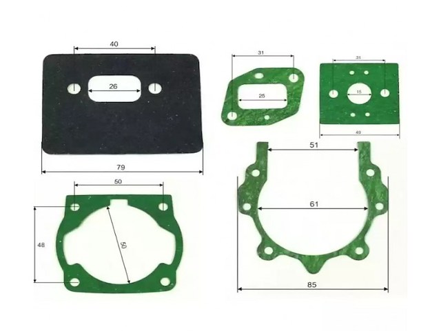 Dihtung garnitura trimera Demon AGM Villager BC 1250 19