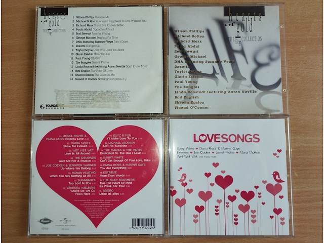 Hearts of Gold+ Love Songs- Various Artists 1+1cds