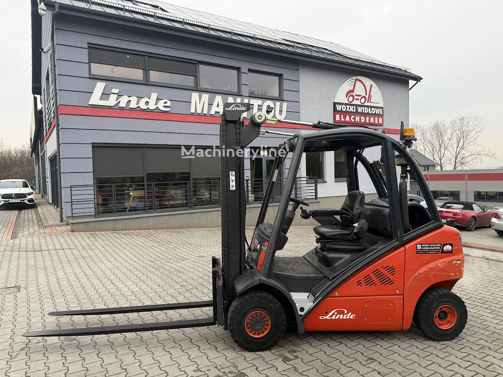 Linde H25T-01 viljuškar na gas
