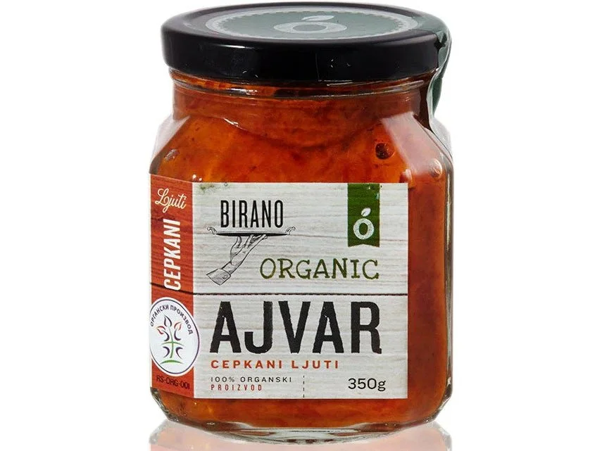 Organski Ajvar Cepkani Ljuti Strela 350g