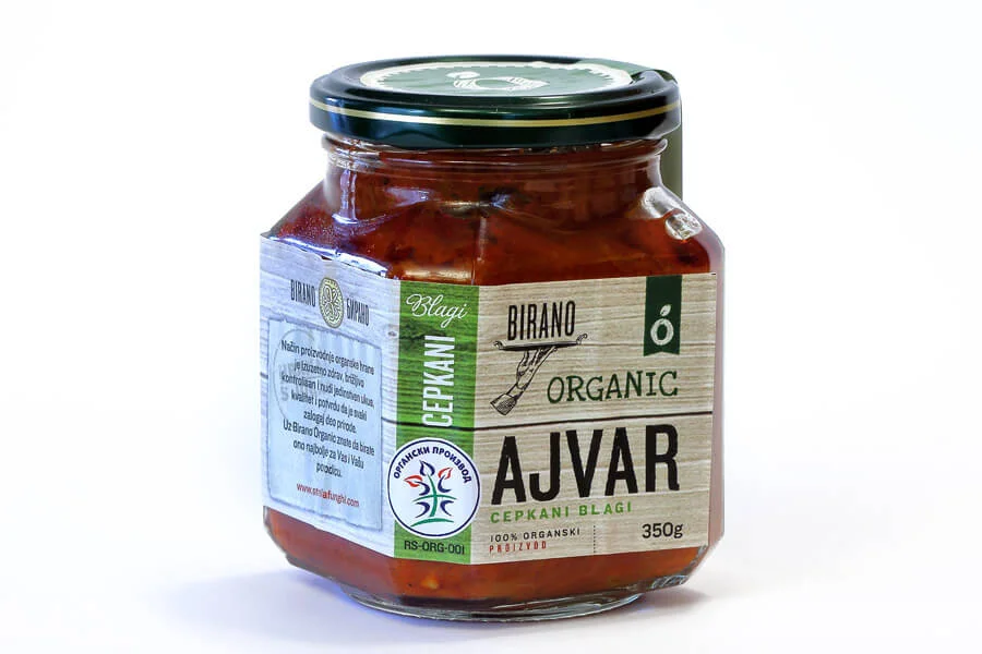 Organski Ajvar Cepkani Blagi Strela 350g