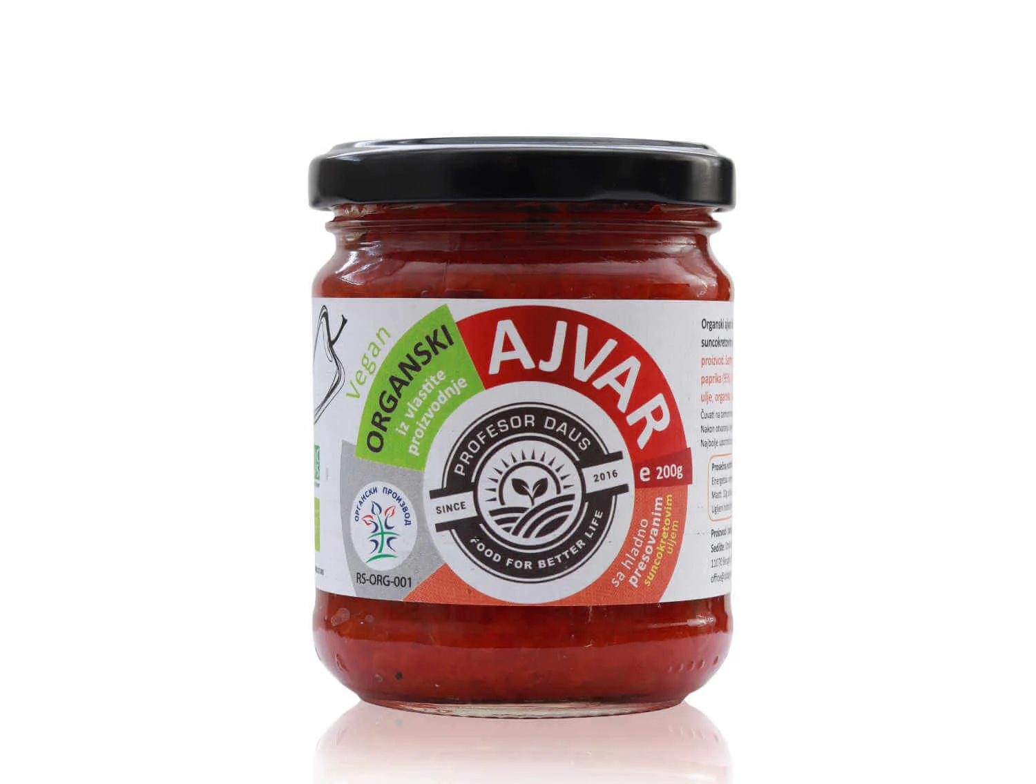 Organski Ajvar Blagi Profesor Daus 200g