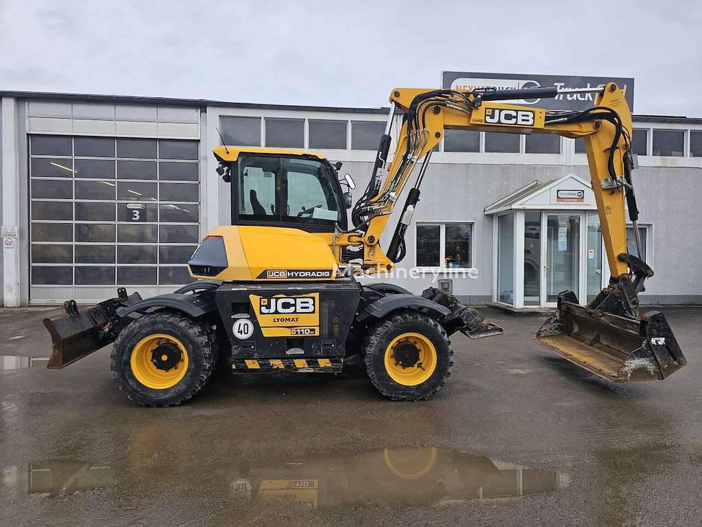 JCB Hydradig 110WT T4 /Alle 6Löffel Hammer/Klima bager točkaš