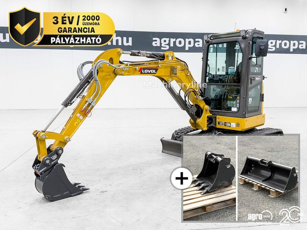 Novi Lovol FR26F-u UNUSED mini excavator, with Japanese main components, ze mini bager