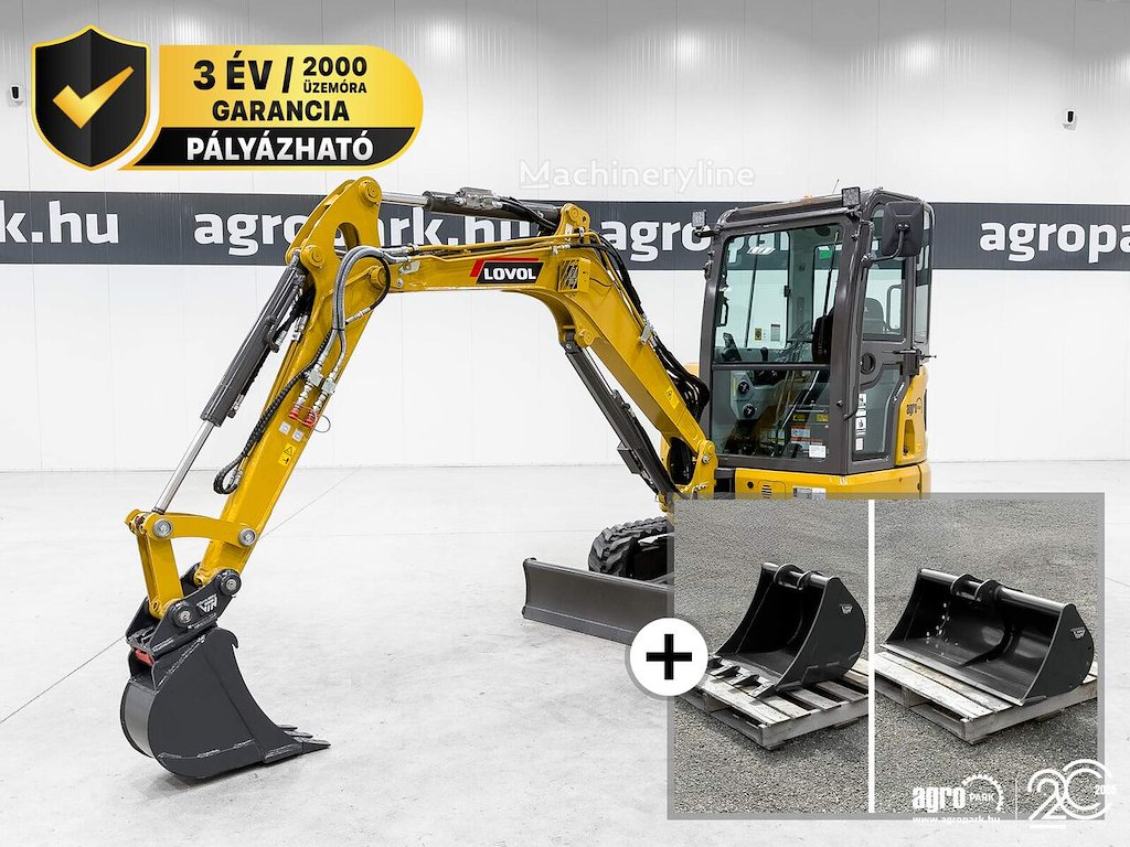 Novi Lovol FR36F-u UNUSED mini excavator, with Japanese main components, ze mini bager