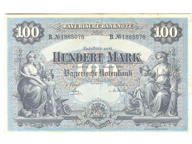 Nemacka 100 maraka 1900 Bayer