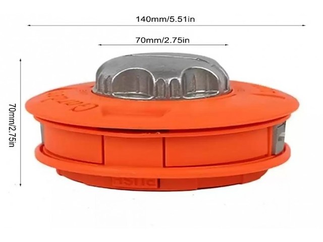 Glava za trimer Villager Demon M10x1,25 fi 140 mm ojača