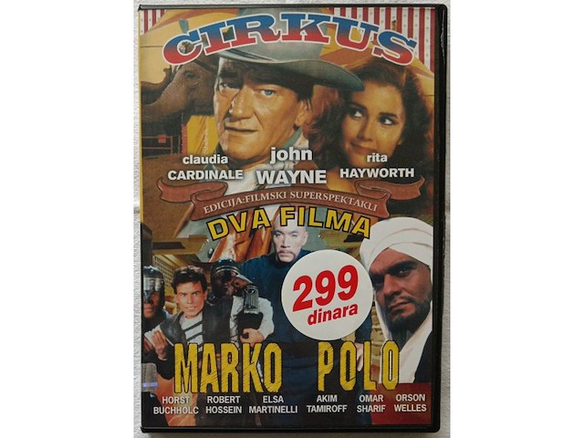 CIRKUS  /  MARKO  POLO   ( 2 Filma na DVD )