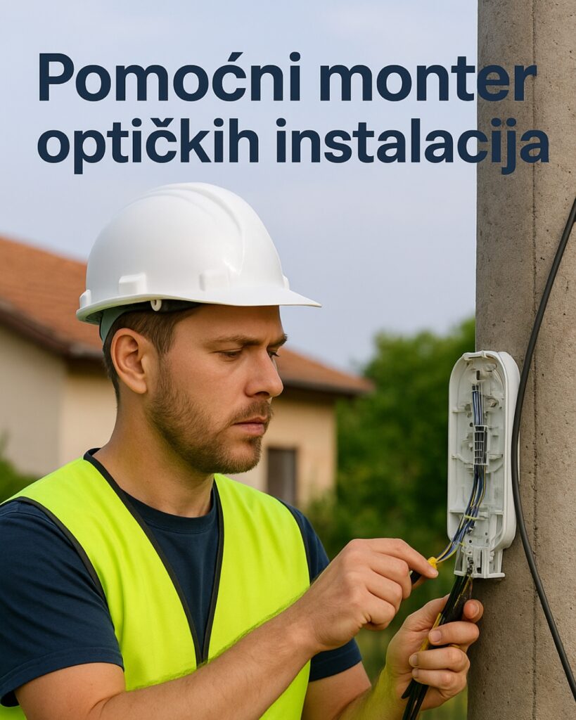 Pomoćni Monter Optičkih Instalacija Privremeni poslovi