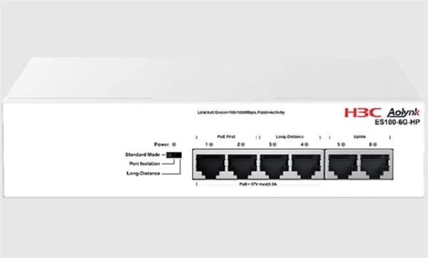 H3C Aolynk ES100-6G-HP Ethernet Switch 6 x 1G ports, AC