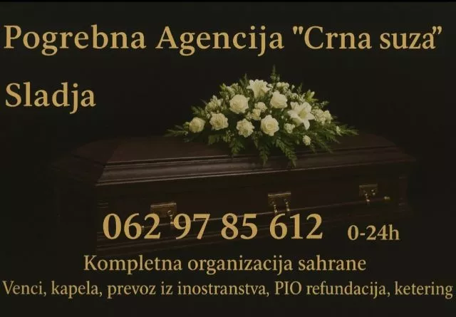 Kompletna organizacija sahrane - Pogrebna agencija CRNA SUZA