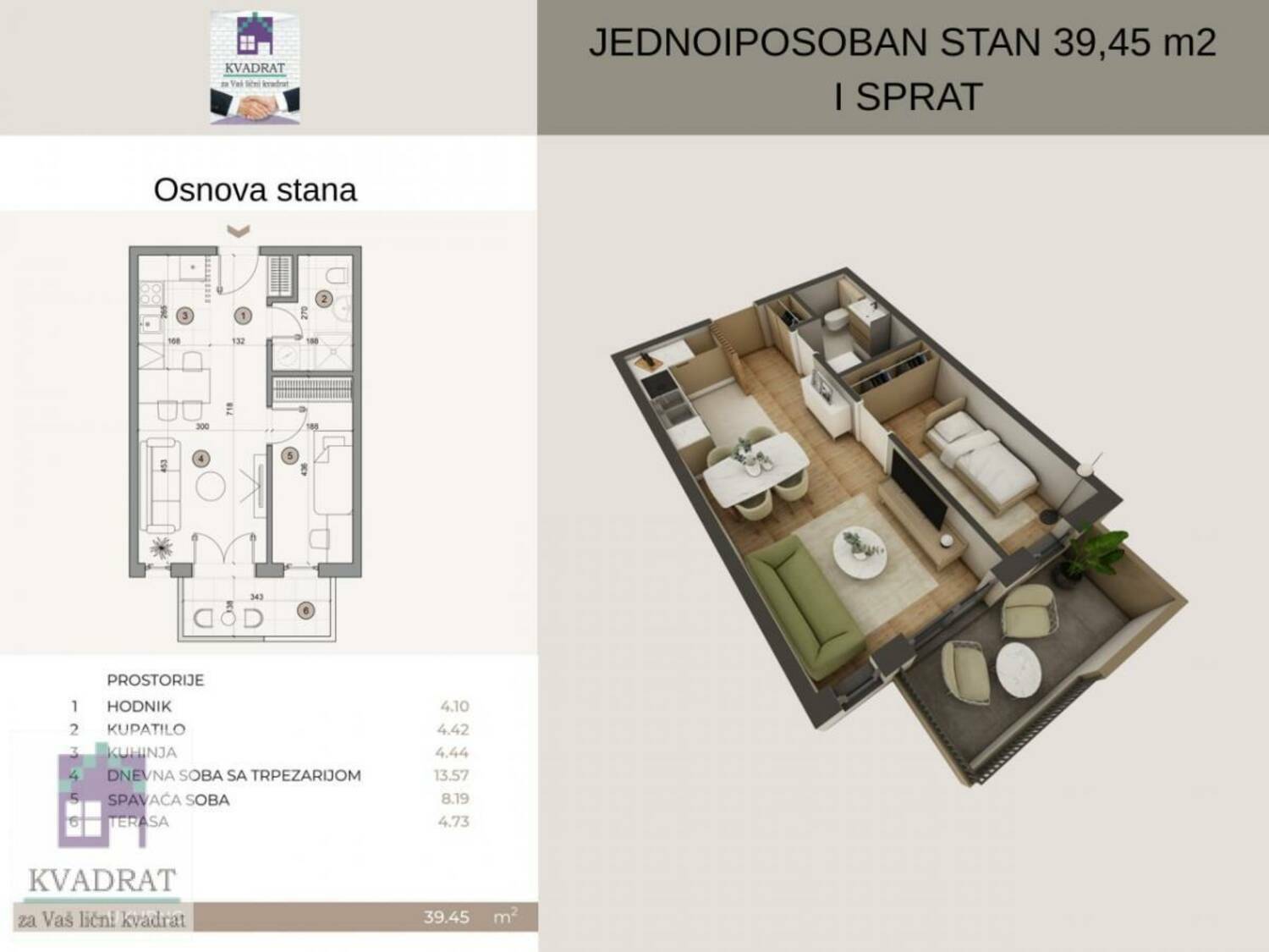 Stan u izgradnji, 39 m² – Rvati - 66.300€ + PDV