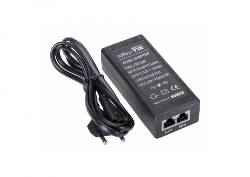 MiktoTik PoE adapter 24v 2A 48W za MikroTik RouterBOARD i ALIX