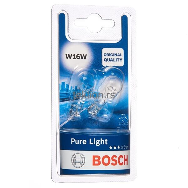 Bosch PureLight auto sijalice 12V W16W ubodne blister duo