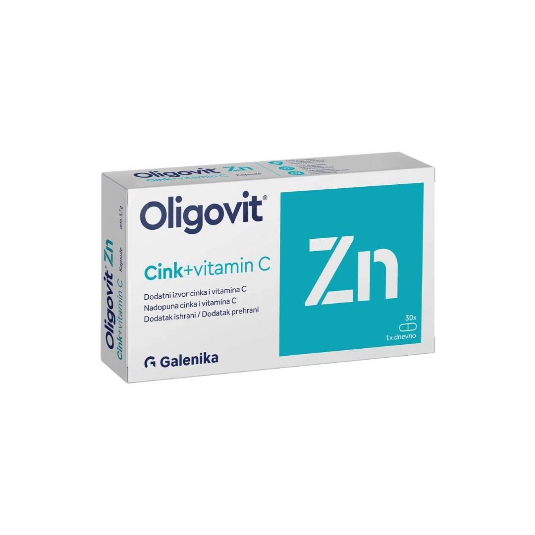 Oligovit® Zn Cink + Vitamin C 30 Kapsula
