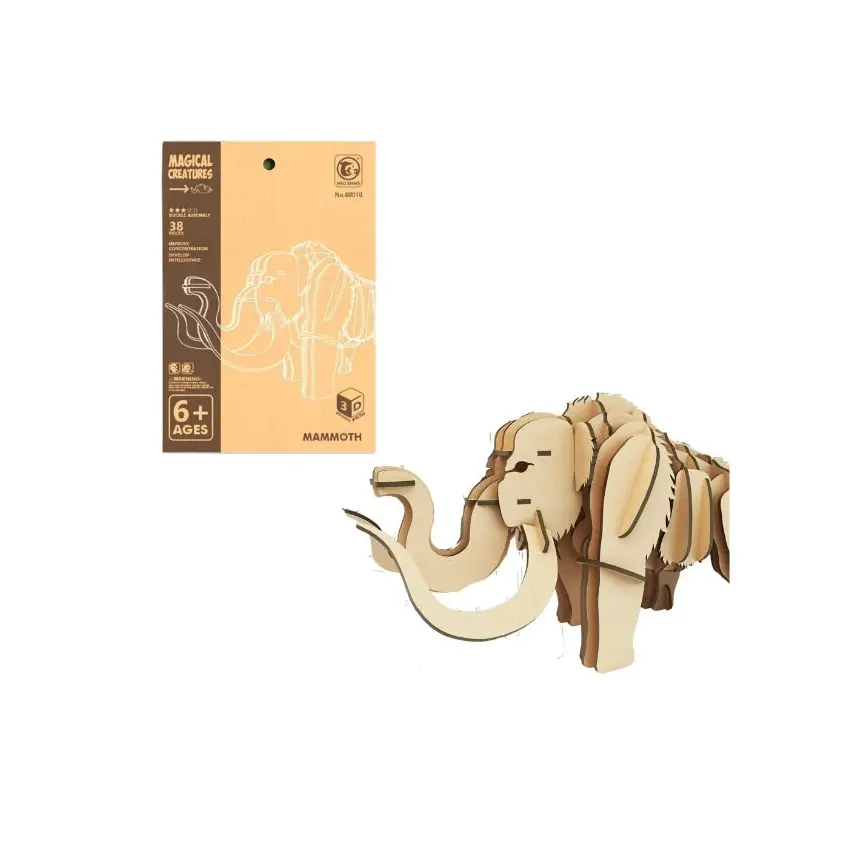 DRVENE 3D PUZZLE 38PCS MAMUT 68010 91/71129