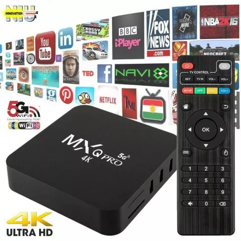 Risiver Box smart TV 4GB Ram -64GB MXQ pro 4K