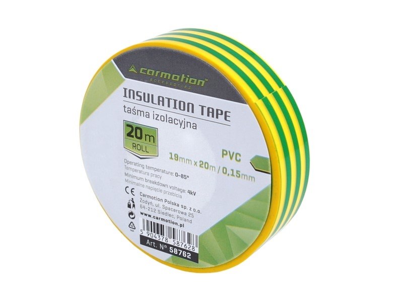 CARMOTION ZUTO-ZELENA IZOLIR TRAKA / 0.15MMX19MMX20M 1KOM.
