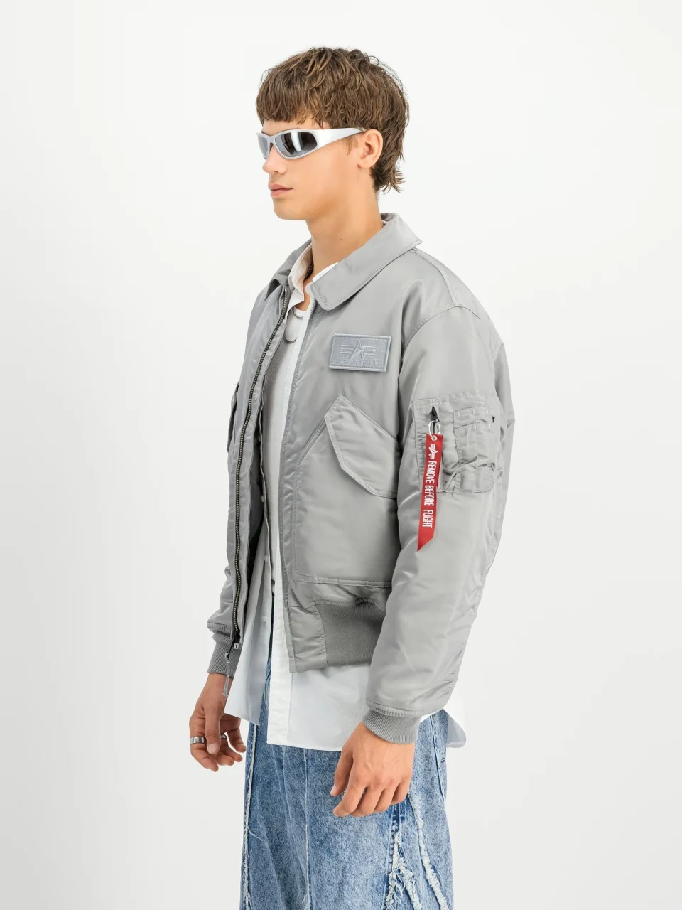 ALPHA INDUSTRIES CWU 45 JAKNA SILVER