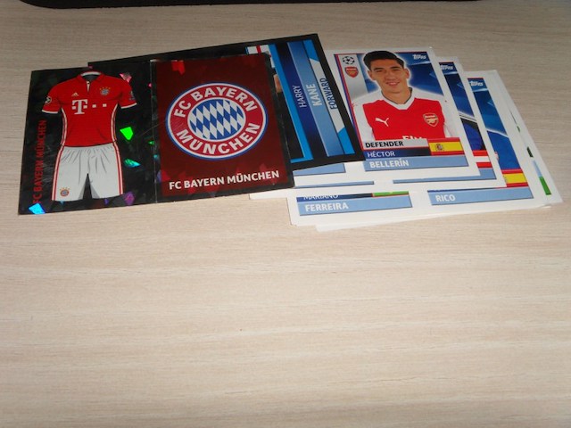 Uefa champions league 2016/2017 sličice Topps LOT