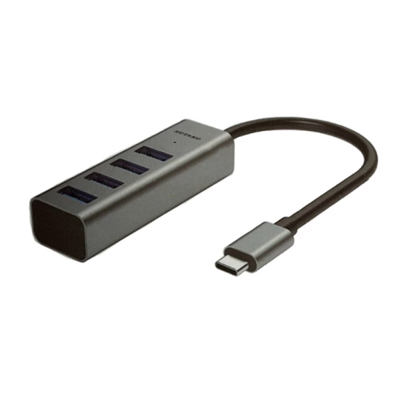 Adapter / HUB Sotako Type-C (1x USB 3.0 i 3x USB 2.0) 0.15m sivi