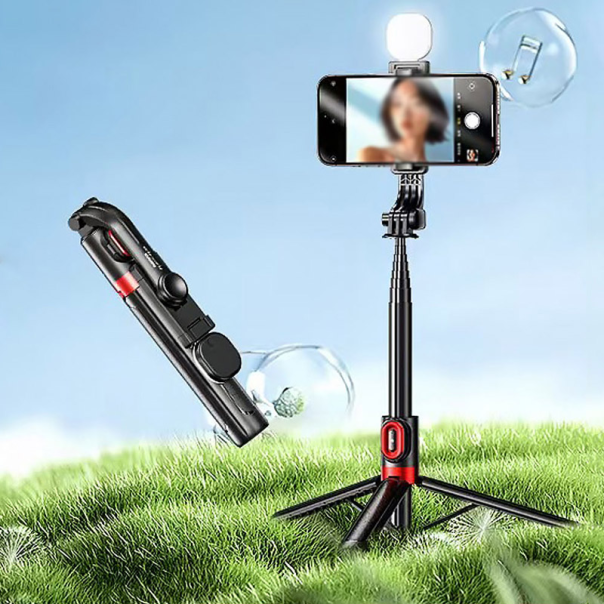 Stativ Tripod Wireless + Selfie Stick REMAX P60 1.3m crni
