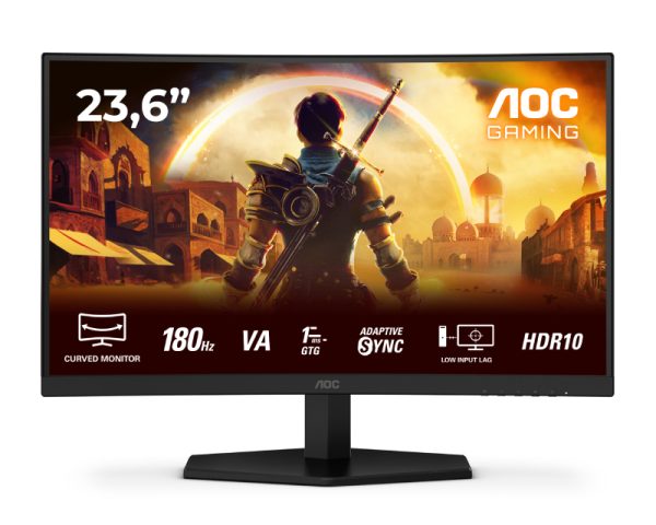 AOC 23.6 inča C24G42E FHD 1920×1080 VA 180 Hz zakrivljeni gaming monitor