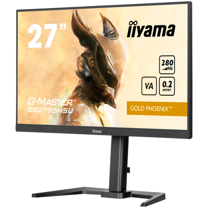 27inch Fast VA Gaming G-Master Gold Phoenix Free Sync Premium 1920x1080 at280Hz 300cd 4000:1 HDMI DP Speakers USB Black Tuner 15cm Height Stand