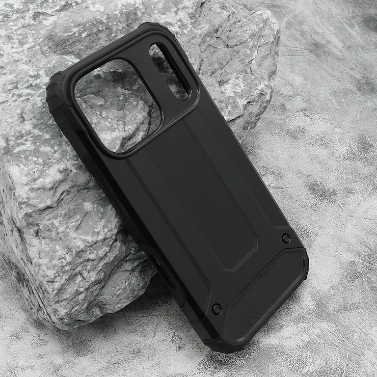 Zastitna maska (futrola) DEFENDER II - iPhone 17 Pro crna (MS)
