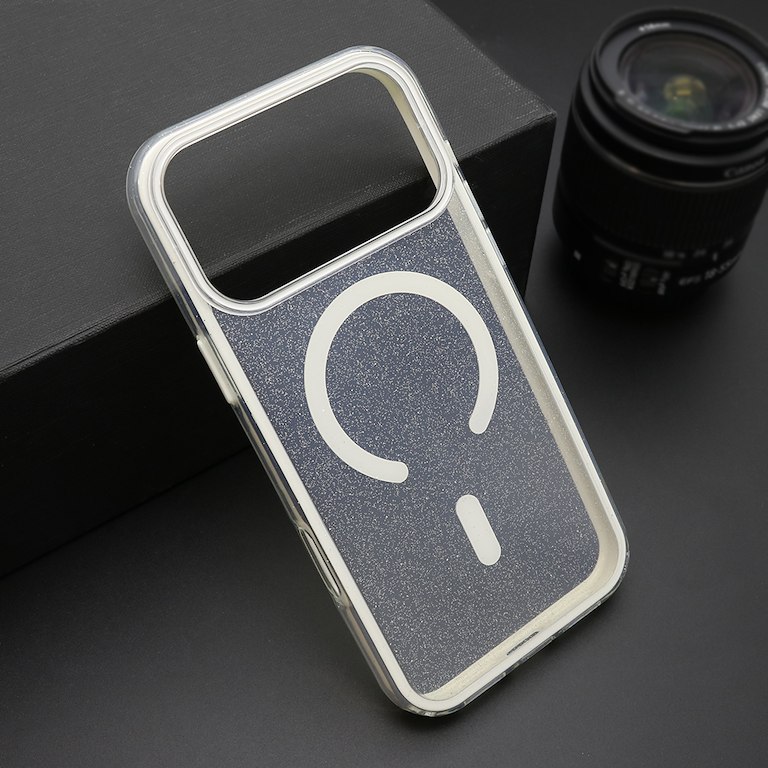 Zastitna maska (futrola) CRYSTAL MagSafe - iPhone 17 Pro Max (6.9) bela (MS)