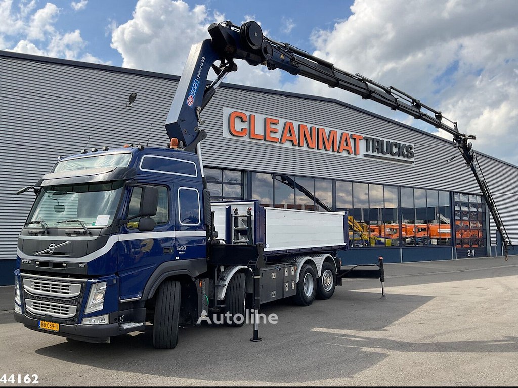 Volvo FM 500 Euro 6 HMF 50 Tonmeter laadkraan + Fly-Jib kiper