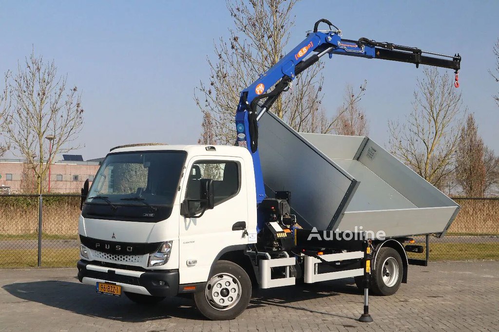 FUSO 7C18 | 4X2 | 3-WAY TIPPER | PM 6.5 KRAN /CRANE kiper