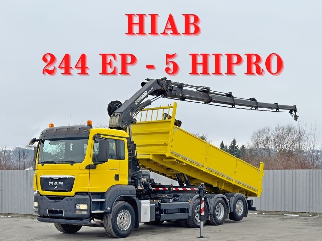 MAN TGS 35.400 * HIAB 244 EP - 5 HIPRO + FUNK * 8x4 kiper