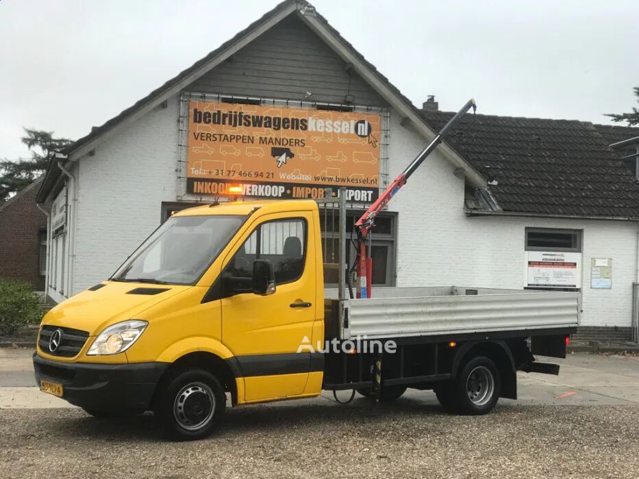 Mercedes-Benz Sprinter 509 2.2 CDI Open Laadbak + Kraan kamion s ravnom platformom < 3.5t