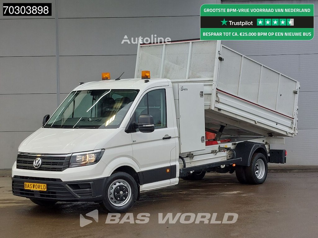Volkswagen Crafter 177pk Kipper met Kist Dubbellucht 3,5t Trekhaak Airco Eu kamion kiper < 3.5t