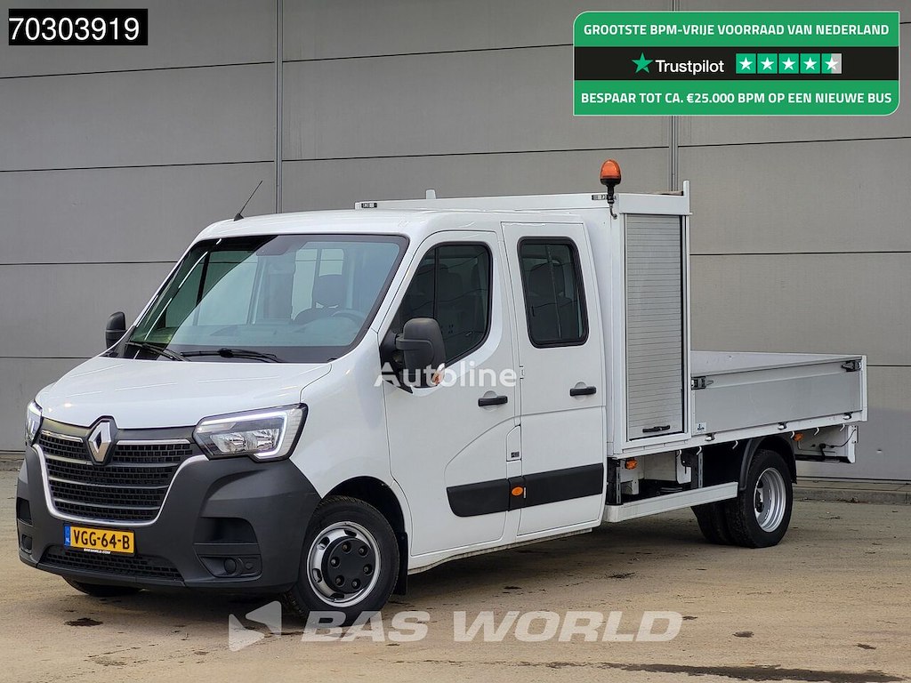 Renault Master 145PK Open Laadbak Dubbel Cabine 3,5t Trekhaak Dubbelluch kamion s ravnom platformom < 3.5t