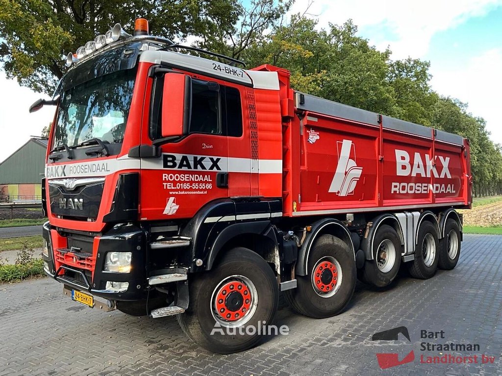 MAN TGS 49.480 10x8 Euro 6 kipper met afdek kleppen kiper