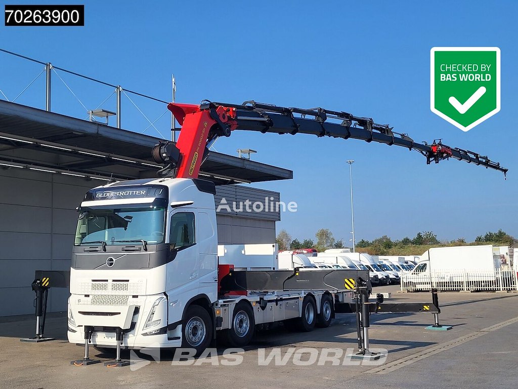 Novi Volvo FH 500 8X2 Palfinger PK110002 SH Crane + Fly-Jib Winch VEB+ Euro kamion s ravnom platformom