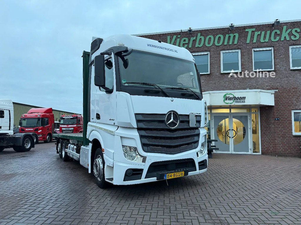 Mercedes-Benz Actros 2542LL 6X2 met open laabak BDF Platform NL Truck kamion s ravnom platformom