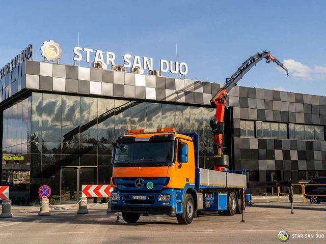 Mercedes-Benz ACTROS 2541 6x2 Palfinger PK 34002 Crane Winch kamion s ravnom platformom