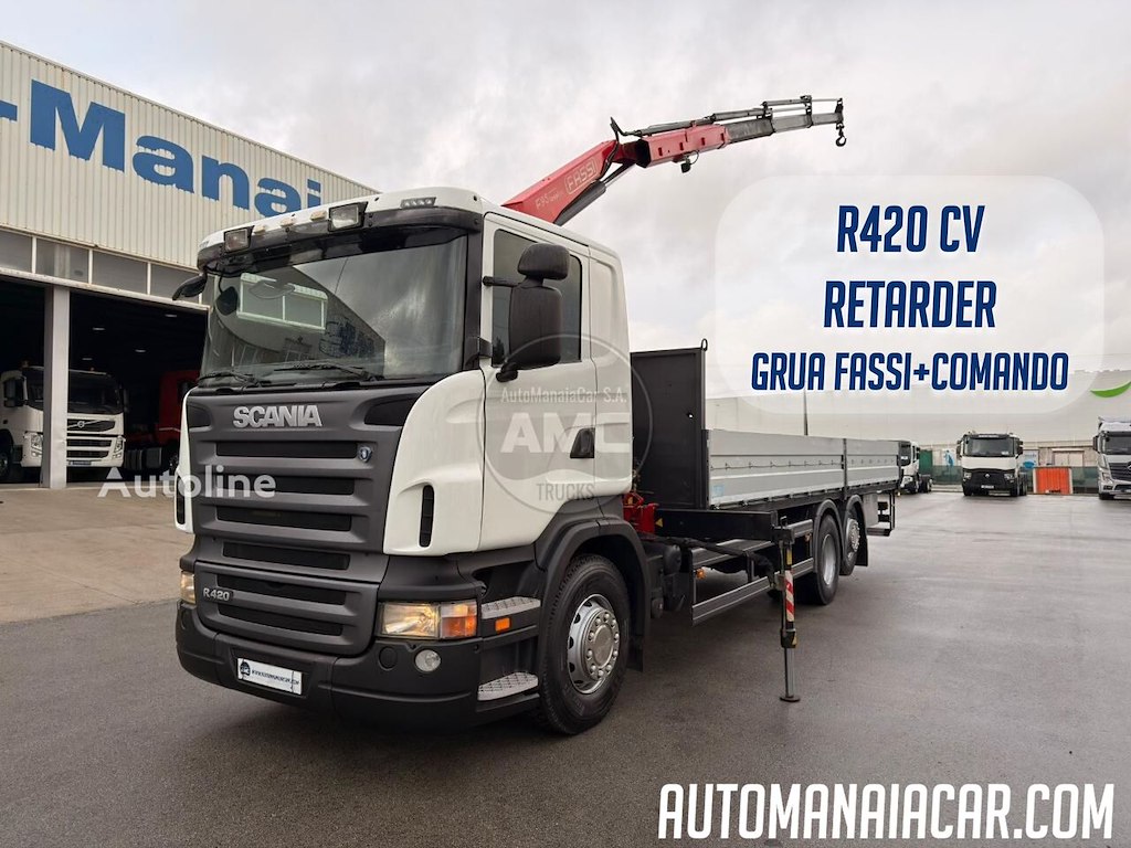 Scania R420 kamion s ravnom platformom