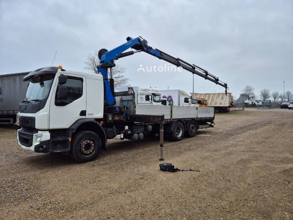 Volvo FE320 6x2/4 // HMF2120 K5 // kamion s ravnom platformom