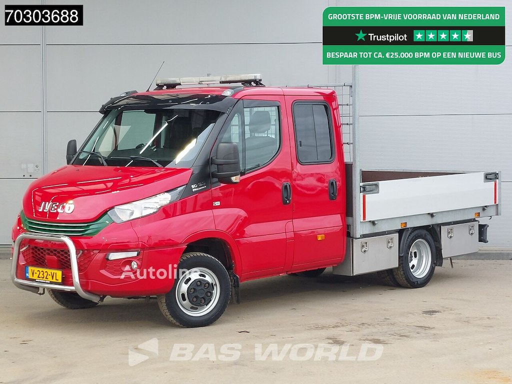 IVECO Daily 50C18 3.0L Automaat Open Laadbak Dubbellucht 3,5t Trekhaak kamion s ravnom platformom